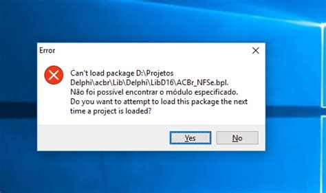 Problema Ao Instalar Acbrnfse Em Delphi Xe2 Acbrnfse Projeto Acbr