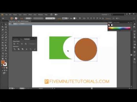 Adobe Illustrator Cs Pathfinder Palette Pathfinders Youtube