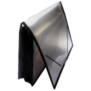 Black Elastic File Folder