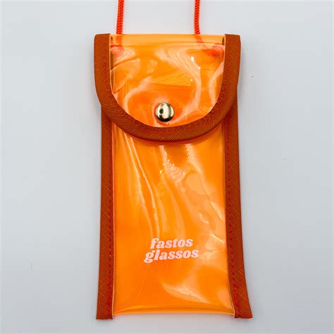 Sunglass Case Neon Orange Fastos Glassos