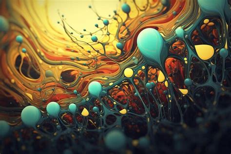 Abstract Fluid Fractals Abstract Pattern Background Gradient Wallpaper Bg Texture Premium Ai