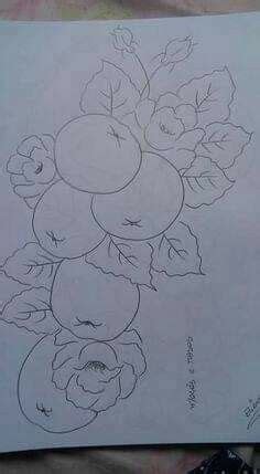Pin de Rosangela Lameira em Frutas Padrões para pintura A arte da pintura Riscos para pintura