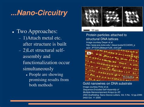 PPT DNA Scaffolded Self Assembling Nano Circuitry PowerPoint