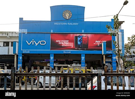 Borivali Railway Station Road Entry Mumbai Maharashtra India Asia Stock