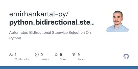 Github Emirhankartal Pypythonbidirectionalstepwiseselection