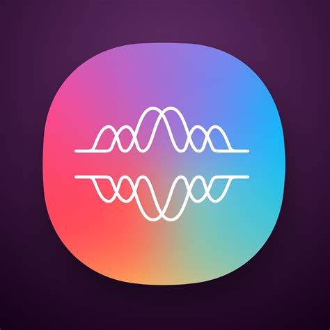 Overlapping Waves App Icon Voice Recording Radio Signal Abstract Music Frequency Level Noise
