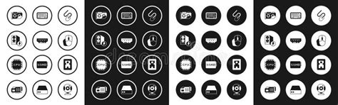 Set Computer Mouse Ram Random Access Memory Case Of Computer Video