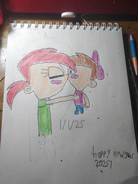 Timmy X Vicky New Year Kiss By Albiol45 On Deviantart