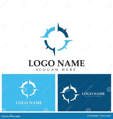 Compass Compass Rose Magnetic Compass Navigation Icon Stock Vector