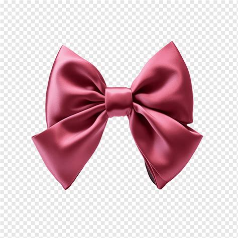 розовый бант бант из атласной ленты Png Pngwing