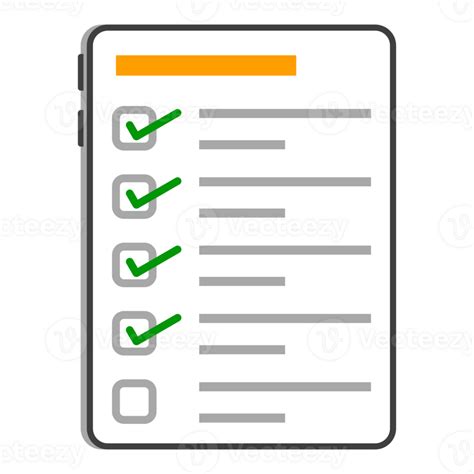 Checklist Item Design 27706696 Png