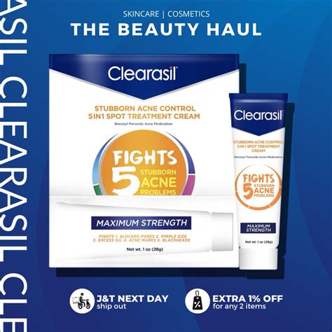 Clearasil Stubborn Acne Control 5in1 Maximum Strength 10 Bp Acne Spot