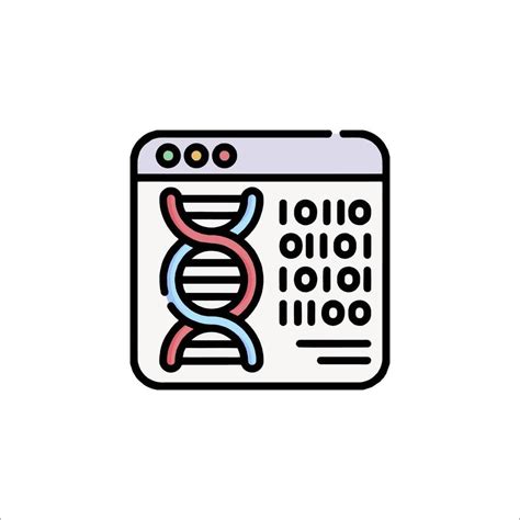 Dna Code Icon Illustration 53352937 Vector Art At Vecteezy