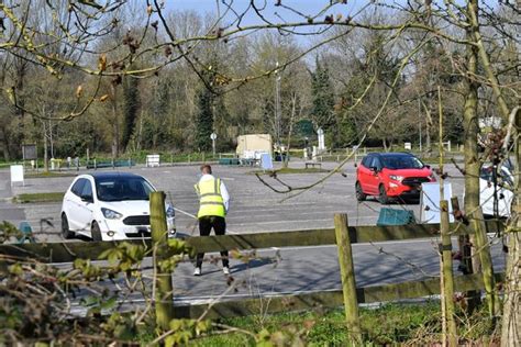 Drive Through Coronavirus Test Site Opens For Nhs Workers At