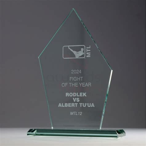Jade Glass Angular 190mm Glass Awards Au