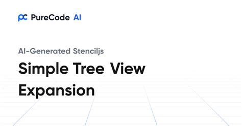 ai tool to generate stenciljs simple tree view expansion