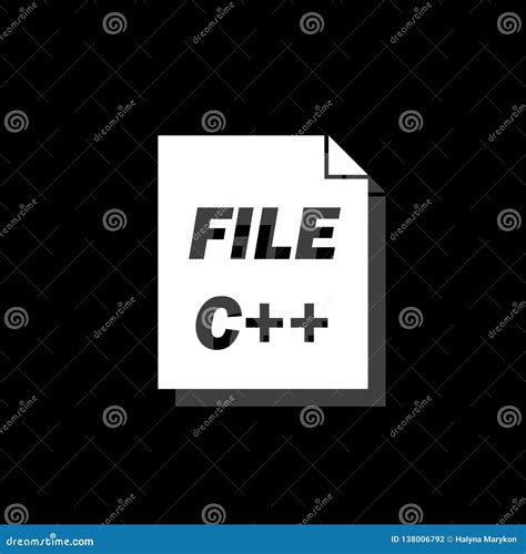 C File Icon Flat Stock Illustration Illustration Of Format 138006792