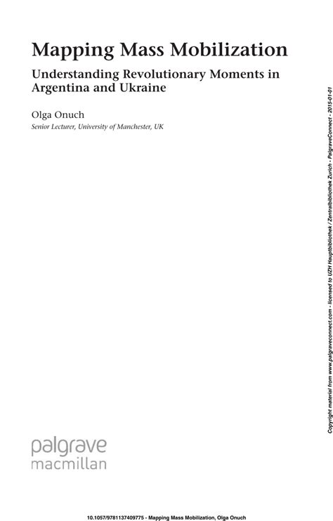 Pdf Theoretical Framework For Comparative Analysis Of Mass Mobilization