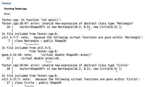 Solved Examine The Tester Program Below Define The Shape D Chegg
