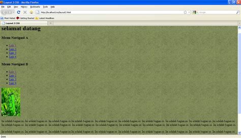 Masih Tentang Bagaimana Membuat Layout Dengan CSS Kita Lanjutkan Untuk Membuat Layout Yang Lain