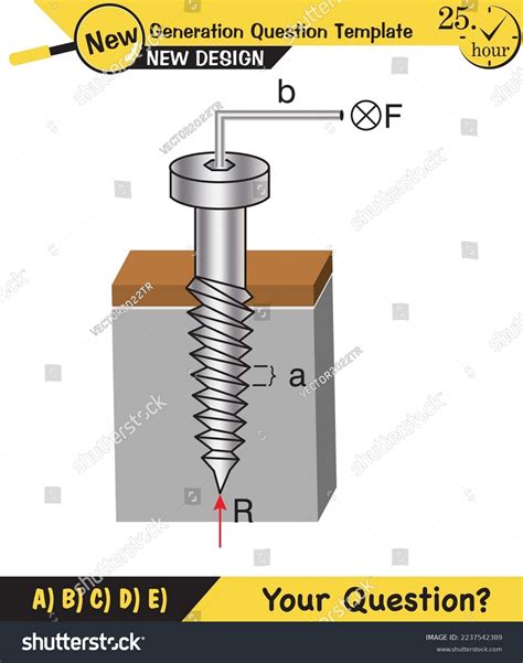 Physics Lecture Notes Screws Working Principle Stock Vector Royalty Free 2237542389 Shutterstock