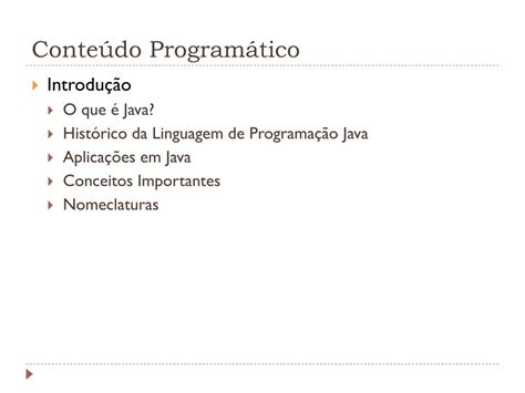 PPT Linguagem de Programação JAVA PowerPoint Presentation free