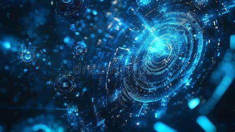 Modern Abstract Futuristic Gear Wheels And Cogs Symbolizing Digital Technology And Hi Tech