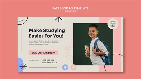 평면 디자인 교육 템플릿 무료 Psd 파일