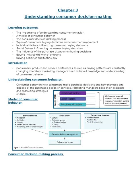 Chapter 3 Understanding Consumer Behavior And Decision Making