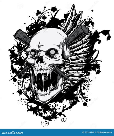 No Fear Skull And Wings