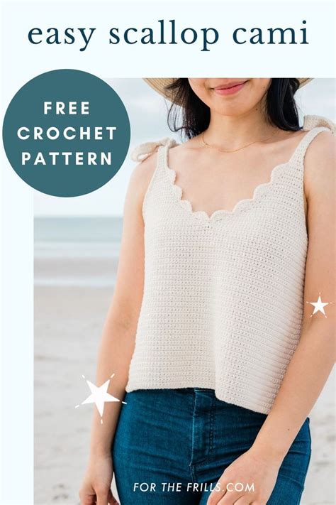 How To Crochet A V Neck Tank Top With Scallop Stitch Free Pattern Tutorial Artofit