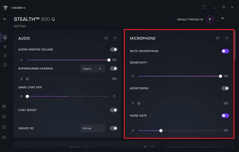 Swarm Ii General Settings For Your Headset