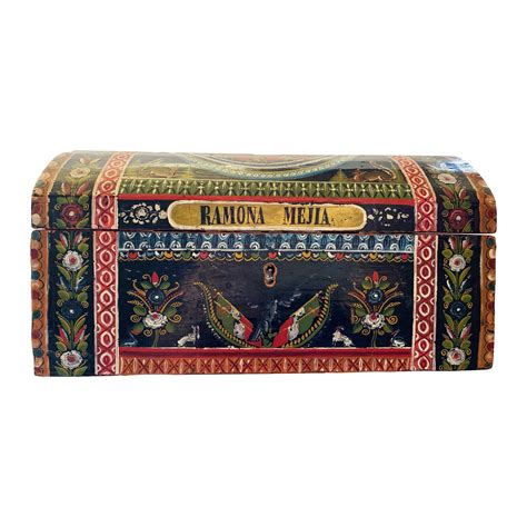 19th Century Indonesian Red And Black Lacquered Document Box With Brass