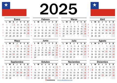 Calendario 2025 Chile Para Imprimir Education Chile
