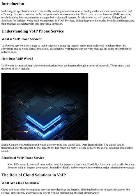 Ppt Using Cloud Solutions For Efficient Voice Mail Management In Voip Services Powerpoint