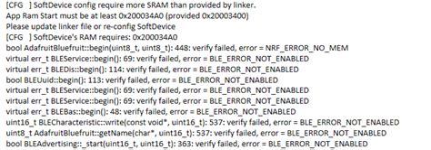 NRF Insufficient SRAM For SoftDevice Issue Adafruit Adafruit NRF Arduino GitHub
