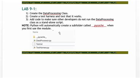 Python Module 09 04 Lab 9 1 Starter Youtube