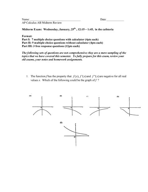 2023 Midterm Review Packet Name Date Ap