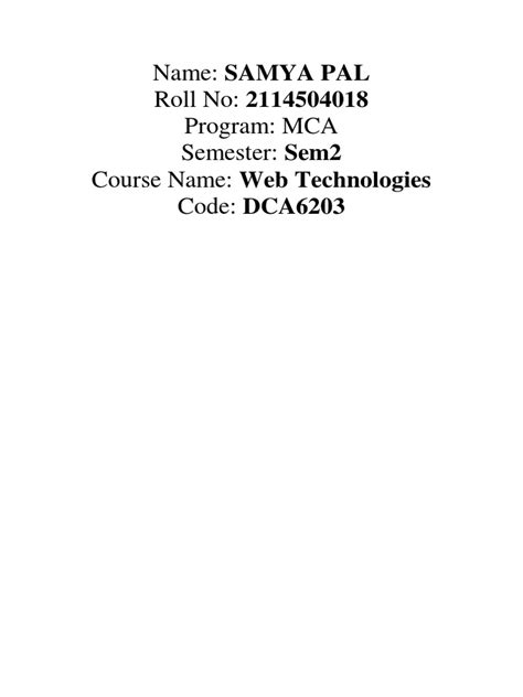web technologies pdf ip address html