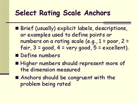 Individualized Rating Scales Irs Rating Scale N Measurement