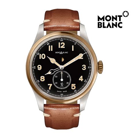 Montblanc 몽블랑 몽블랑 1858 듀얼 타임 남성 가죽시계 116479 S I Village 에스아이빌리지