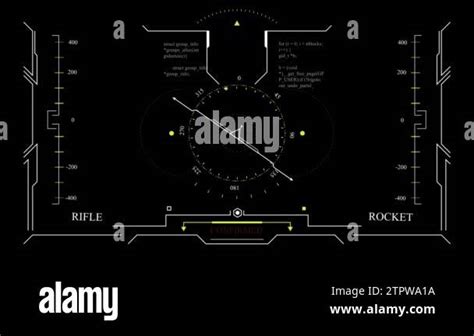 Target Circle D Hud Heads Up Display Design Animation Futuristic