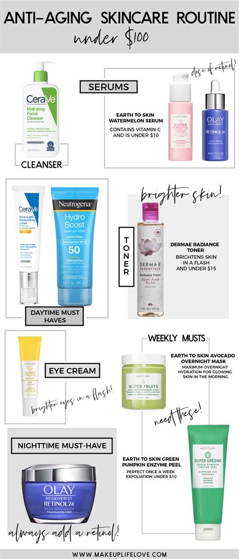 Affordable Anti Aging Skincare Routine Anti Aging Skincare Routine Aging Skin Care Skin Care