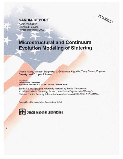 Pdf Microstructural And Continuum Evolution Modeling Of Sintering