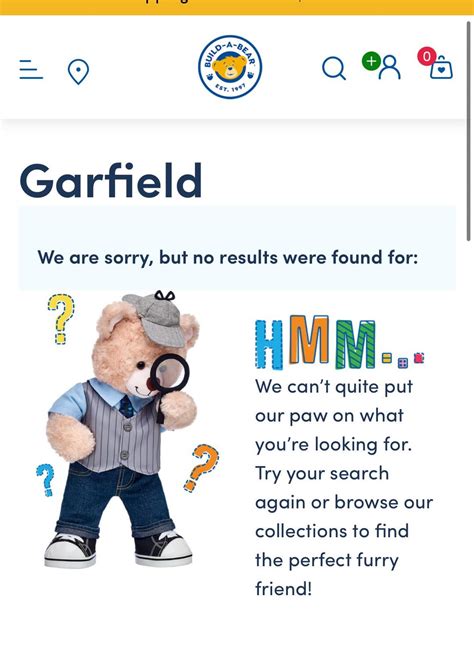 Garfield No Longer Listed On Website Rbuildabear