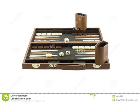 Playing Games Series Backgammon Board Game Setup Stock Image Image