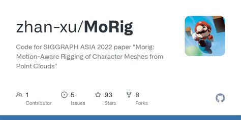 Github Zhan Xumorig Code For Siggraph Asia 2022 Paper Morig Motion Aware Rigging Of