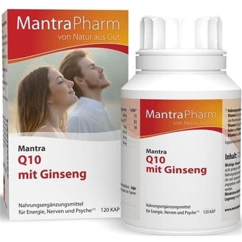 Panax Ginseng Root Extract Mantra Q10 With Ginseng Capsules Uk