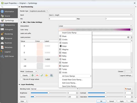 Qgis Color Ramp Is Not Being Displayed Properly Geographic