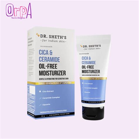 Dr Sheths Cica And Ceramide Oil Free Moisturizer 50g Orpa